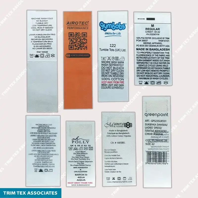 Satin Label - Trim Tex Associates