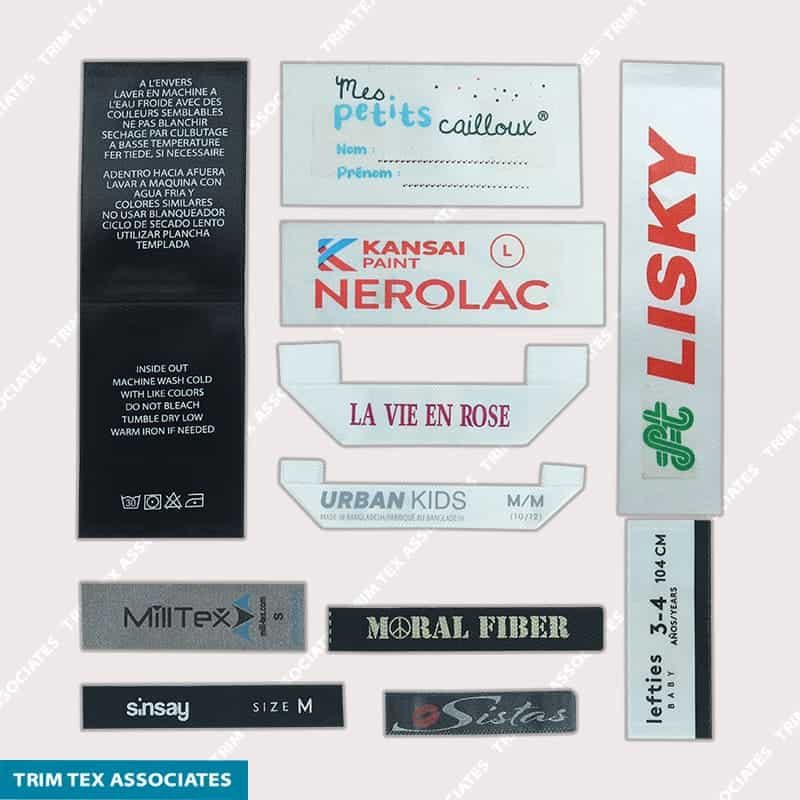 Screen Print Label - Trim Tex Associates